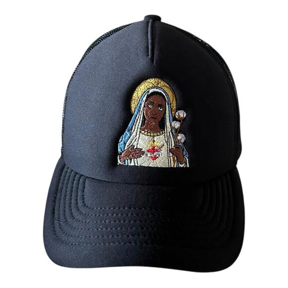Accessories | Denim Tears Tremaine Emory Black Madonna Saint Mary Mesh ...